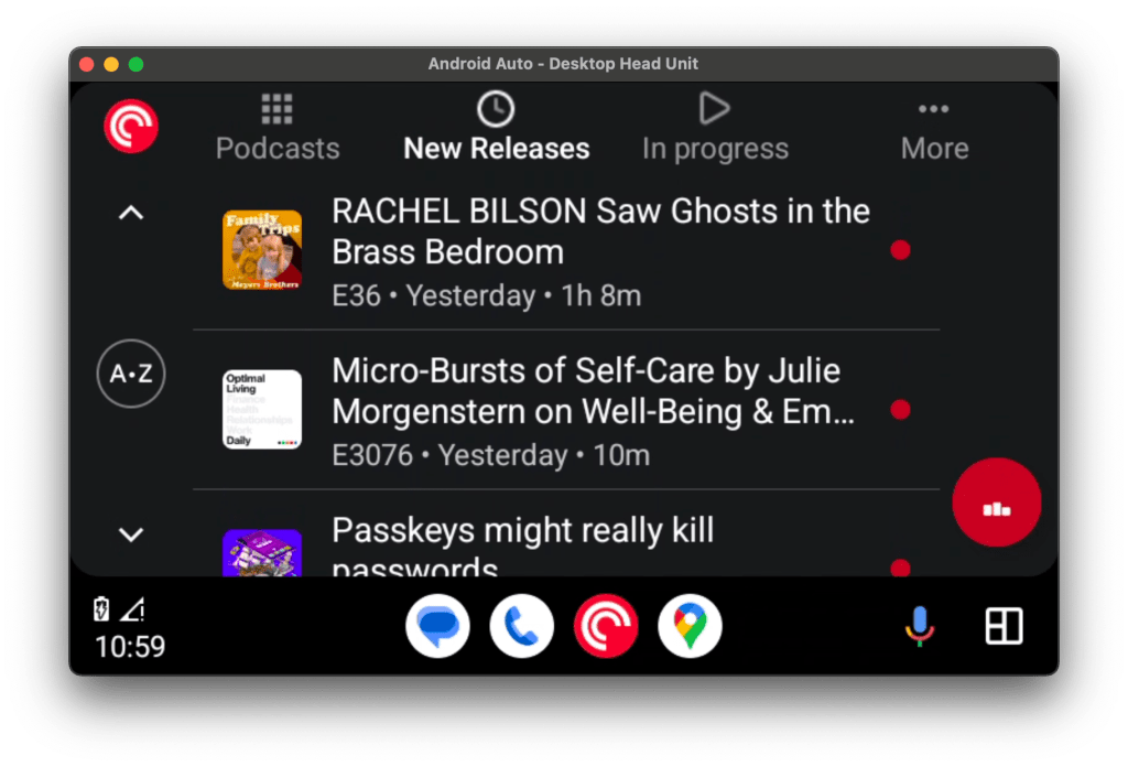 Android Auto – Pocket Casts Support